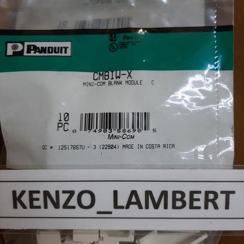 Jual blank module panduit CMBIW-X @10bh / blank modular face plate ...