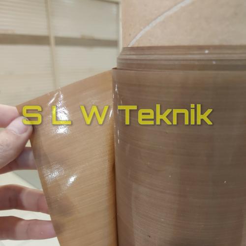 Jual Kain Teflon Sheet 0,13mm tanpa lem 100x100cm / Alas Mesin Press ...