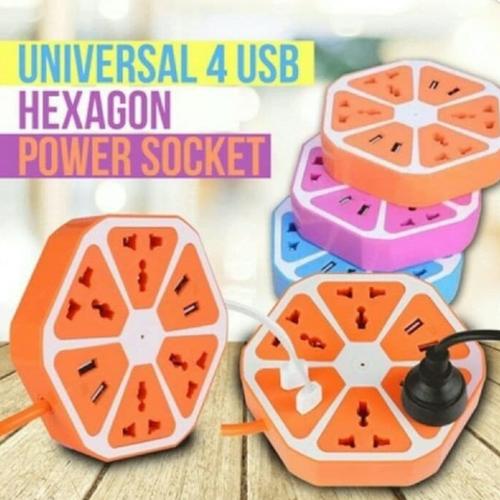 Jual Colokan listrik Socket Listrik 4 lubang dan 4 port USB model ...