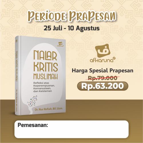 Jual Nalar Kritis Muslimah/Nur Rofiah/Afkaruna [Original 100%] - Kab. Bogor - kanaya bookstore ...