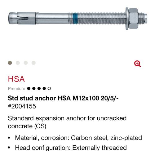 Jual Hilti HSA M12 X 100mm - Jakarta Barat - Mr Baut | Tokopedia