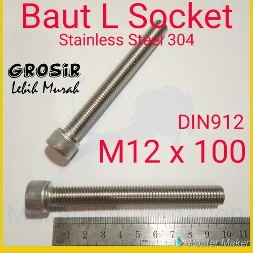 Jual Baut L M12 x 100 SUS304 - Jakarta Timur - Mekanikautomation ...