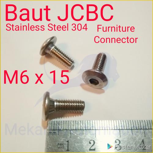 Jual Baut JCBC M6 x 15 SUS304 - Jakarta Timur - Mekanikautomation | Tokopedia