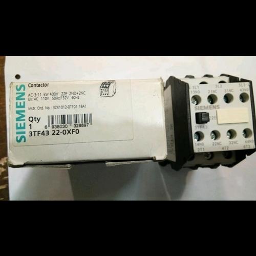 Jual Contactor / Kontaktor Tipe 3TF43-22 Siemens 220V - Jakarta Pusat ...