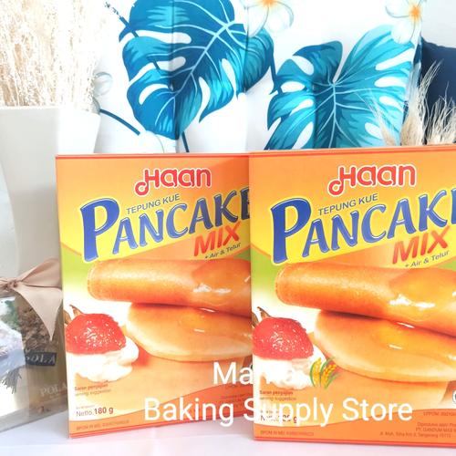 Jual HAAN Tepung Kue Pancake Waffle Mix Instant Vanilla Vanila Original ...