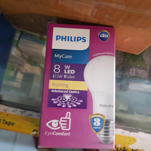 Jual Lampu LED BULB Philips 8 WATT E27 Kuning atau WarmWhite 220v - Kab ...