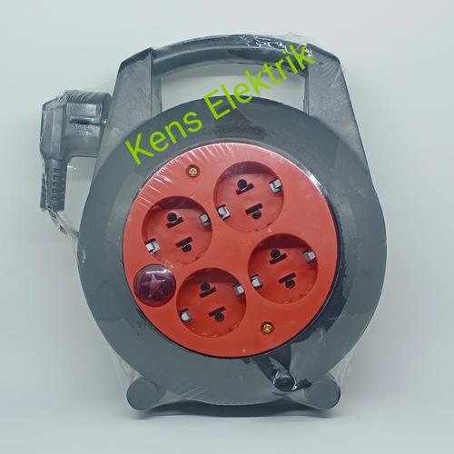 Jual Kabel Roll Rol kabel gulung type 10 stop kontak bulat 4 lubang ...
