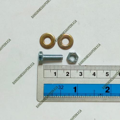 Jual Baut 8 / Baut M5 x 15 mm + Double Ring M5 - Kota Bandung - Bangin ...
