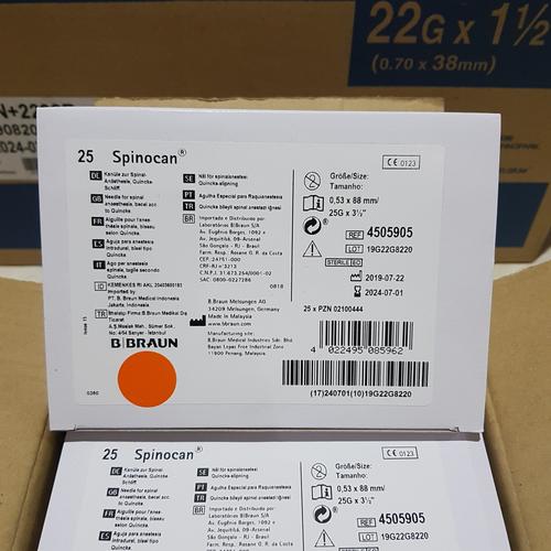 Jual SPINOCAN 25 G B BRAUN / JARUM SPINAL 25 G BBRAUN / SPINAL NEEDLE ...