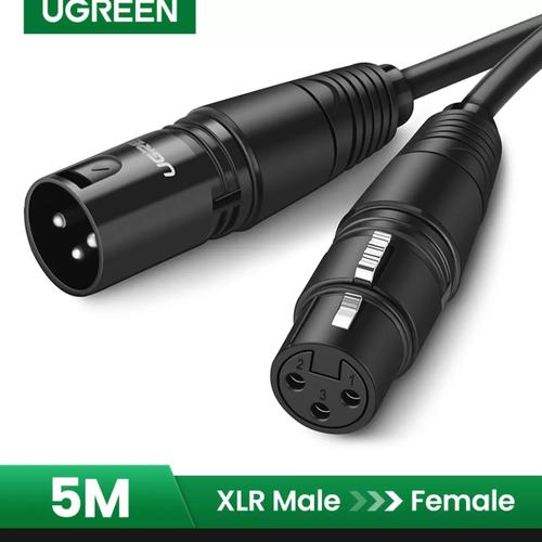 Jual UGREEN XLR male to female microphone audio sound cannon cable mixer 5m - 1 METER - 20708 ...