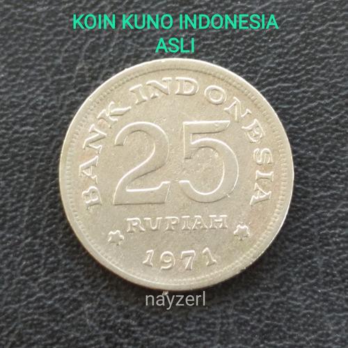 Jual KOIN LAMA 25 RUPIAH 1971 COIN KUNO INDONESIA ASLI KOLEKSI MAHAR - Kab. Tangerang - nayzerl ...