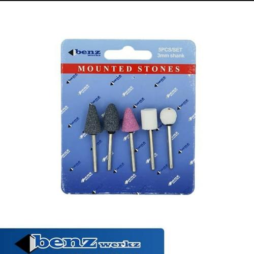 Jual Batu Gerinda Mini Mata Tuner Set 5pc Mounted Stone 3mm - Kota ...