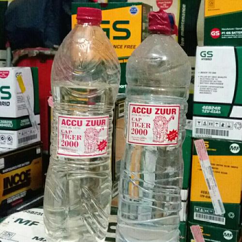 Jual Air Aki Zuur Botol Merah / Air Accu Zuur Botol Merah, Merk Tiger ...