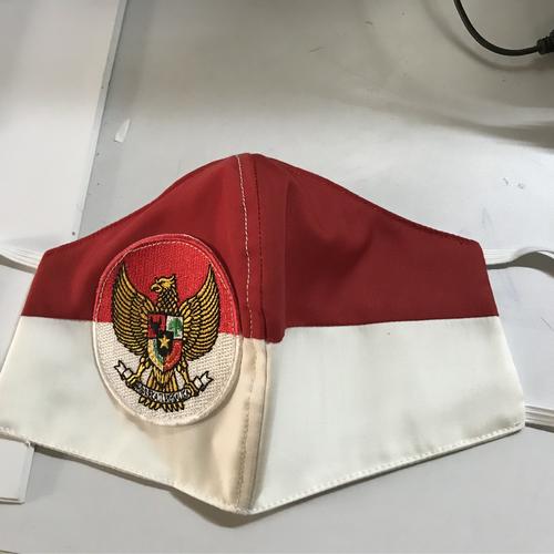 Jual Masker kain katun merah putih logo burung garuda - Jakarta Barat ...