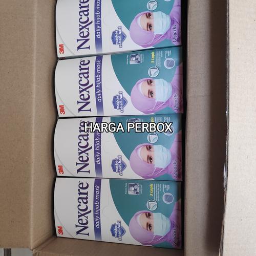 Jual masker nexcare hijab 3m/masker medis hijab/masker kesehatan 3 ply ...