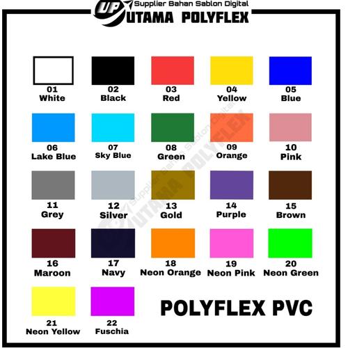 Jual Polyflex pvc Hitam / merah / putih - White - Kota Tangerang ...