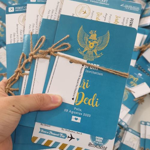 Jual undangan pernikahan tema new pasport / wedding invitation - Kota ...