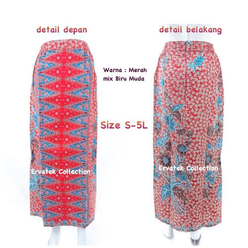 Jual Rok Sepan Tumpal ST06 Bawahan Batik Pucuk Rebung Abang None Betawi ...