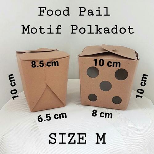 Jual Food Pail Paper Craft / Rice Box / Noodle Box / Cookies Box ...