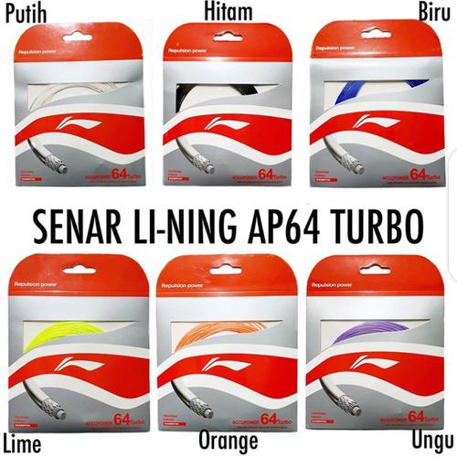 Jual SENAR LINING AP64 TURBO AXJN006 SENAR BADMINTON LINING ORIGINAL ...