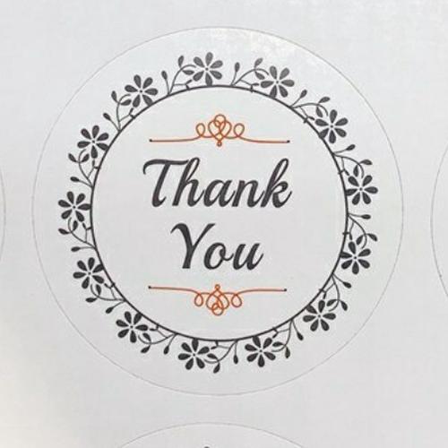 Jual Sticker Label Thank you / Label kemasan cake kue souvenir ...