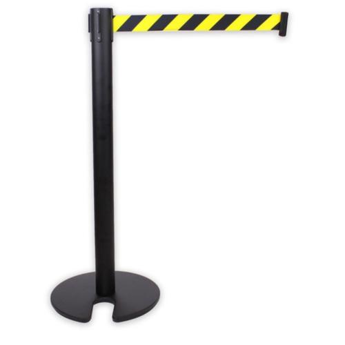 Jual Tiang Antrian HItam Pita Kuning Hitam tatakan U-Shape V Shape ...