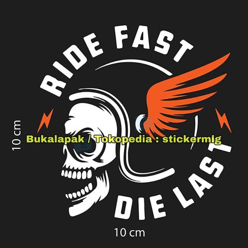 Jual Cutting Sticker Ride Fast Die Last Wings Royal Enfield - Kota ...