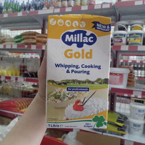 Jual Millac cream 1 liter L whipping cooking heavy dairy roselle gold ...