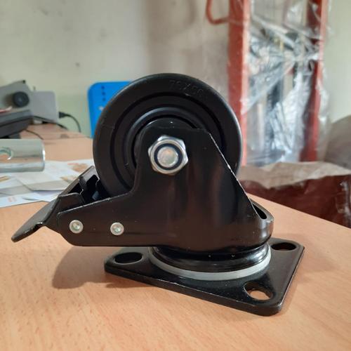 Jual Roda Hidup Rem Black Nylon 3" Heavy Duty kapasitas 500kg MC - Kota ...