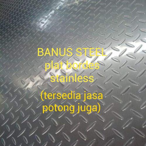 Jual Plat bordes stainless 2 mm x 1,22 m x 2,44 m checkered plate ...
