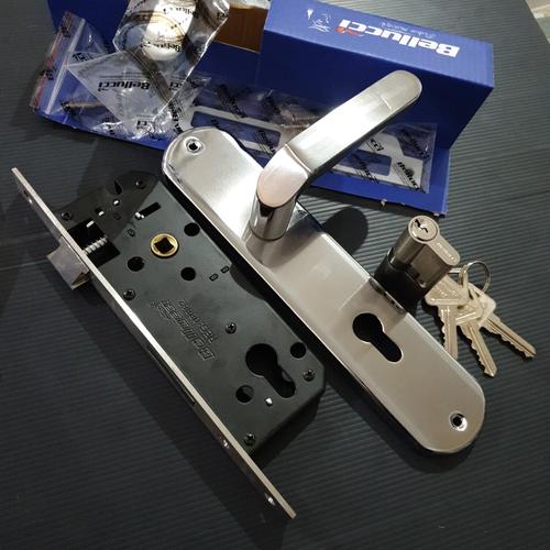 Jual Set door handle lock case BELLUCCI gagang handel kunci pisah pintu ...