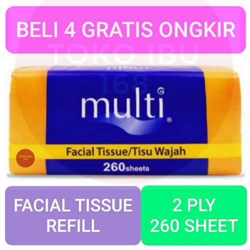 Jual TISSUE MULTI 260 SHEET, TISU MULTI, FACIAL TISSUE REFILL - Jakarta ...