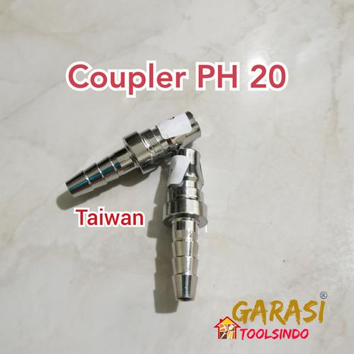 Jual quick coupler PH 20 sambungan selang kompresor quick coupler plug ...