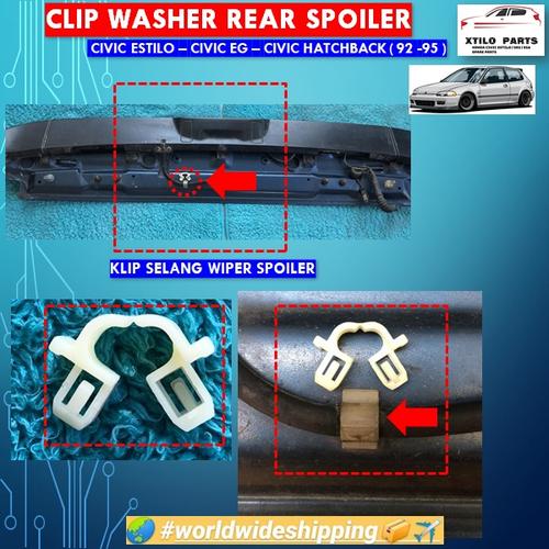 Jual Klip Selang Air Wiper Spoiler Wing Clip Honda Civic Estilo SR3 ...