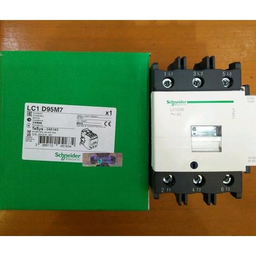 Jual [ LC1D95M7 ] KONTAKTOR SCHNEIDER LC1D95M7 220V 45KW 125A ORIGINAL ...