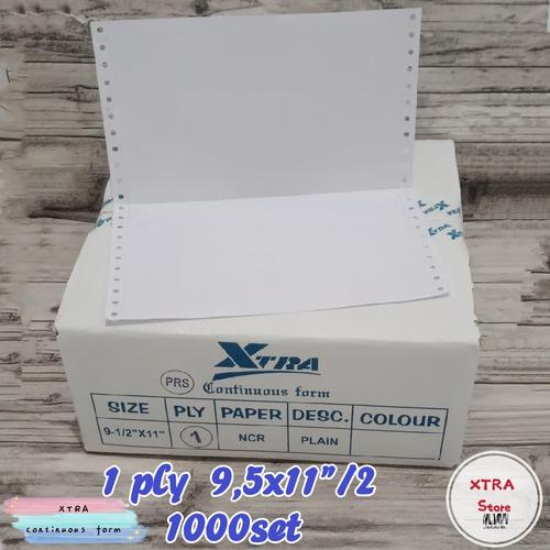 Jual kertas 1ply continuous form 9.5x11"/2 1000set - Jakarta Barat - X ...