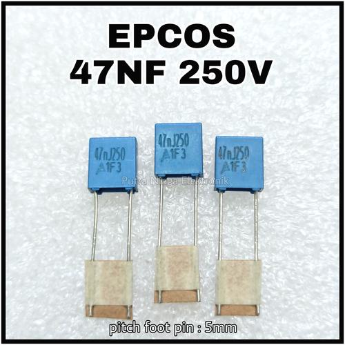 Jual Kapasitor EPCOS 47NF MKM 473 250V Capacitor 47N 0,047uF Non Polar ...
