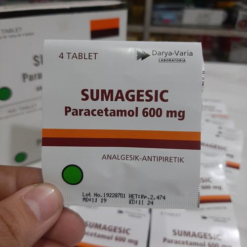 Jual [PCT 600MG] SUMAGESIC TABLET ISI 4 / PANAS MERIANG MENGIGIL ANTI ...