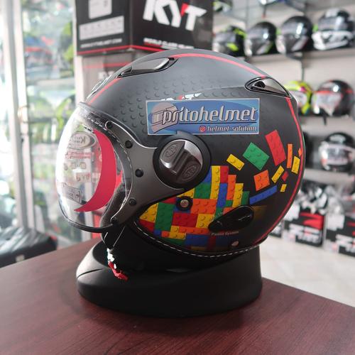 Jual KYT Elsico Seri 5 Black Lego Matt Ongkir 2kg - M - Kab. Sleman ...