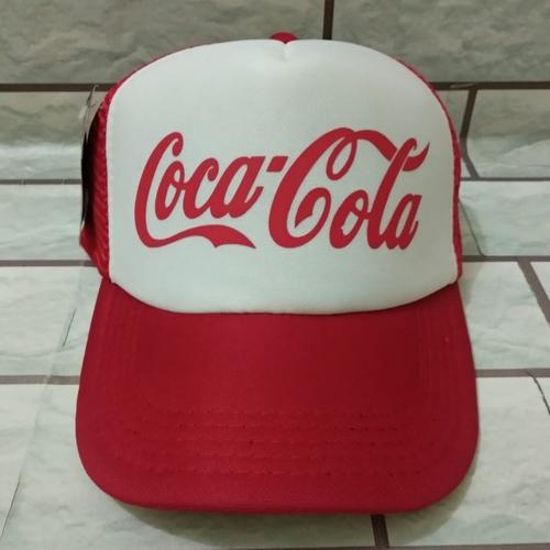 Jual Topi Coca Cola - Trucker Hat - Merah Putih - Polyflex - Kota ...