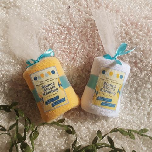 Promo souvenir handuk 30x30cm souvenir pernikahan souvenir ulang tahun ...
