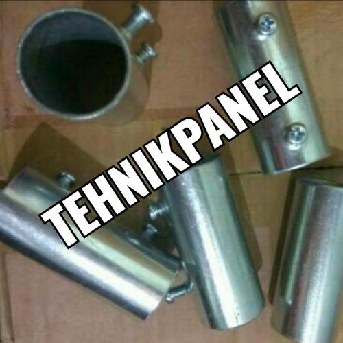 Jual sok pipa conduit steel 20mm E19 / coupling metal / coupling ...