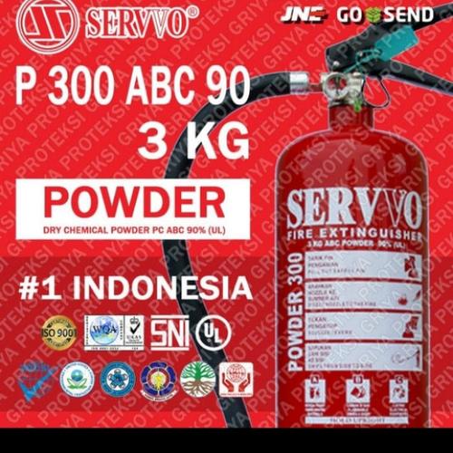 Jual APAR SERVVO Powder 3KG P300 ABC PEMADAM API FIRE EXTINGUISHER SNI ...