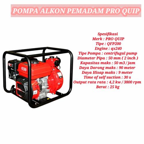 Jual POMPA PEMADAM DOUBLE IMPELLER PRO QUIP QFP 200 TEKANAN TINGGI 9 HP ...