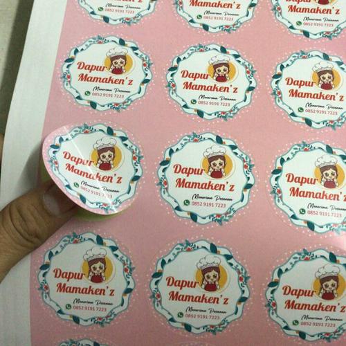 Jual Sticker Label Makanan / Label Kemasan Produk / Sticker Label ...