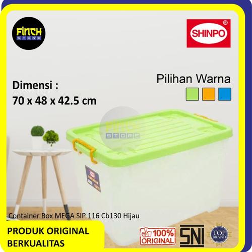 Jual SHINPO SIP 116 MEGA CONTAINER BOX CB 130 LITER ( BY GOJEK ...