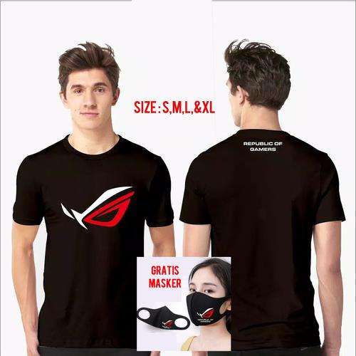 Jual KAOS ASUS ROG REPUBLIK OF GAMERS GRATIS MASKER SCUBA ROG REPUBLIK ...