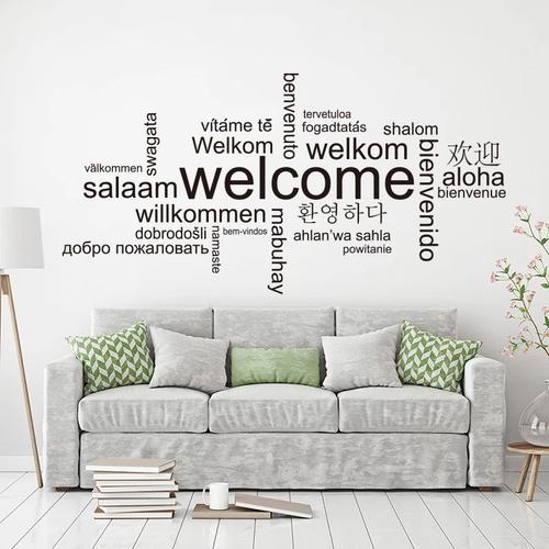 Jual Wall Sticker Selamat Datang Welcome Untuk Hiasan Dinding Ruang ...