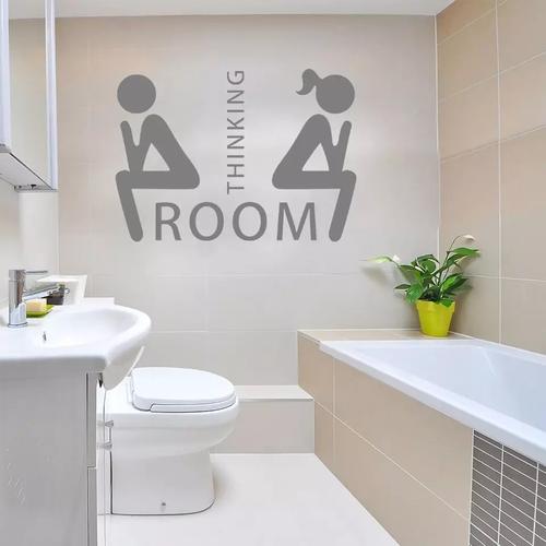 Jual Wall Sticker Stiker Dinding Toilet Untuk Hiasan Dinding Kamar ...