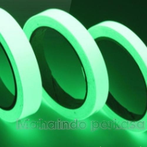 Jual Stiker Fosfor (Glow in the dark) - Nyala saat gelap 2.5cm x 1 ...